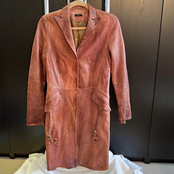 Blur | Jackets & Coats | Ladies Blur Leather Coat | Poshmark